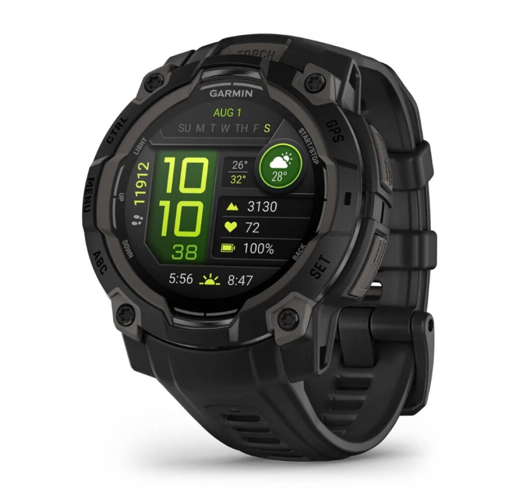 Умные смарт-часы Garmin Instinct 3, 45mm, Amoled Black 010-02936-00