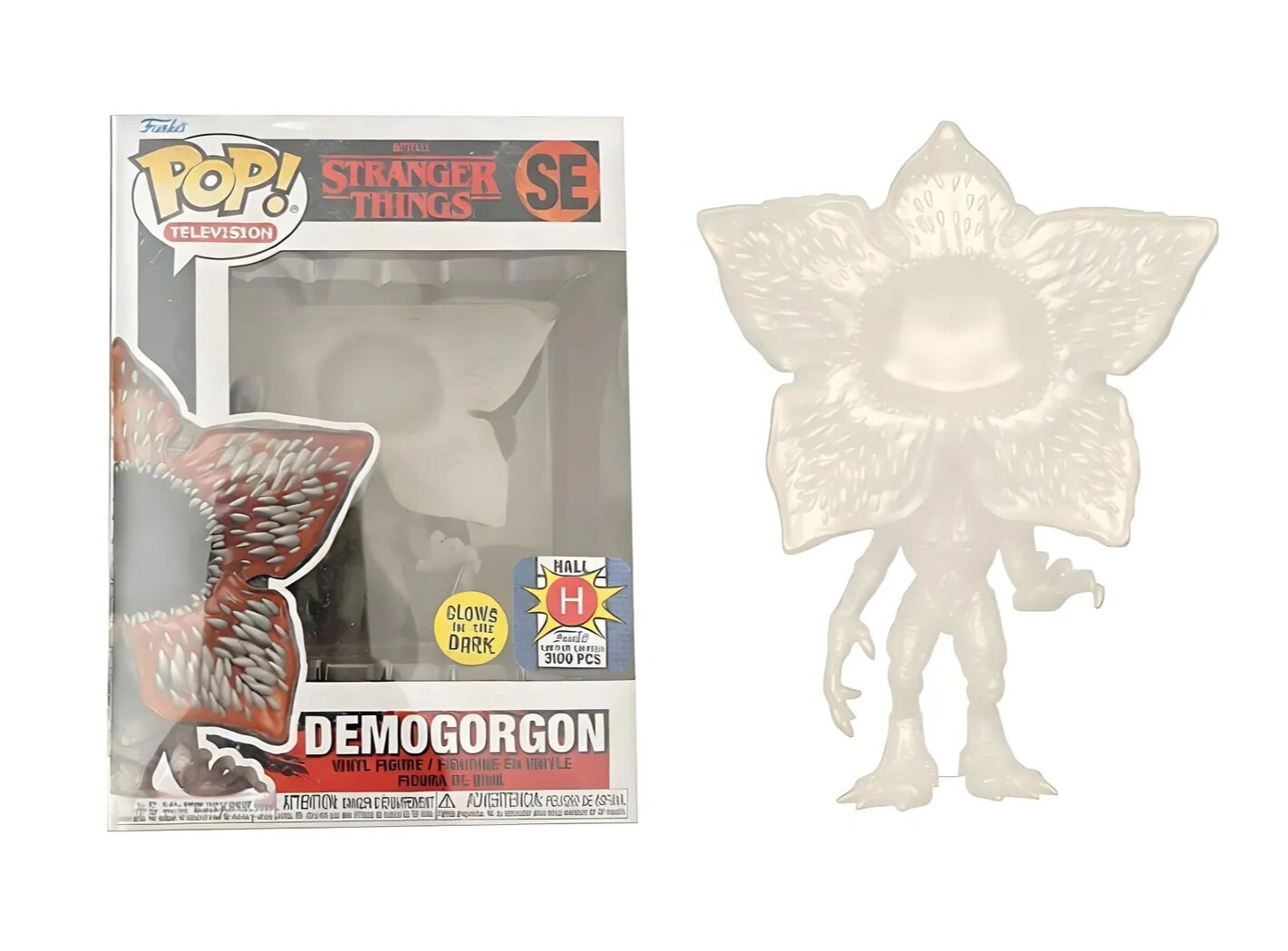 Коллекционная фигурка Stranger Things Demogorgon (SE) "Демогоргон" (SE) из сериала "Очень странные дела", белый