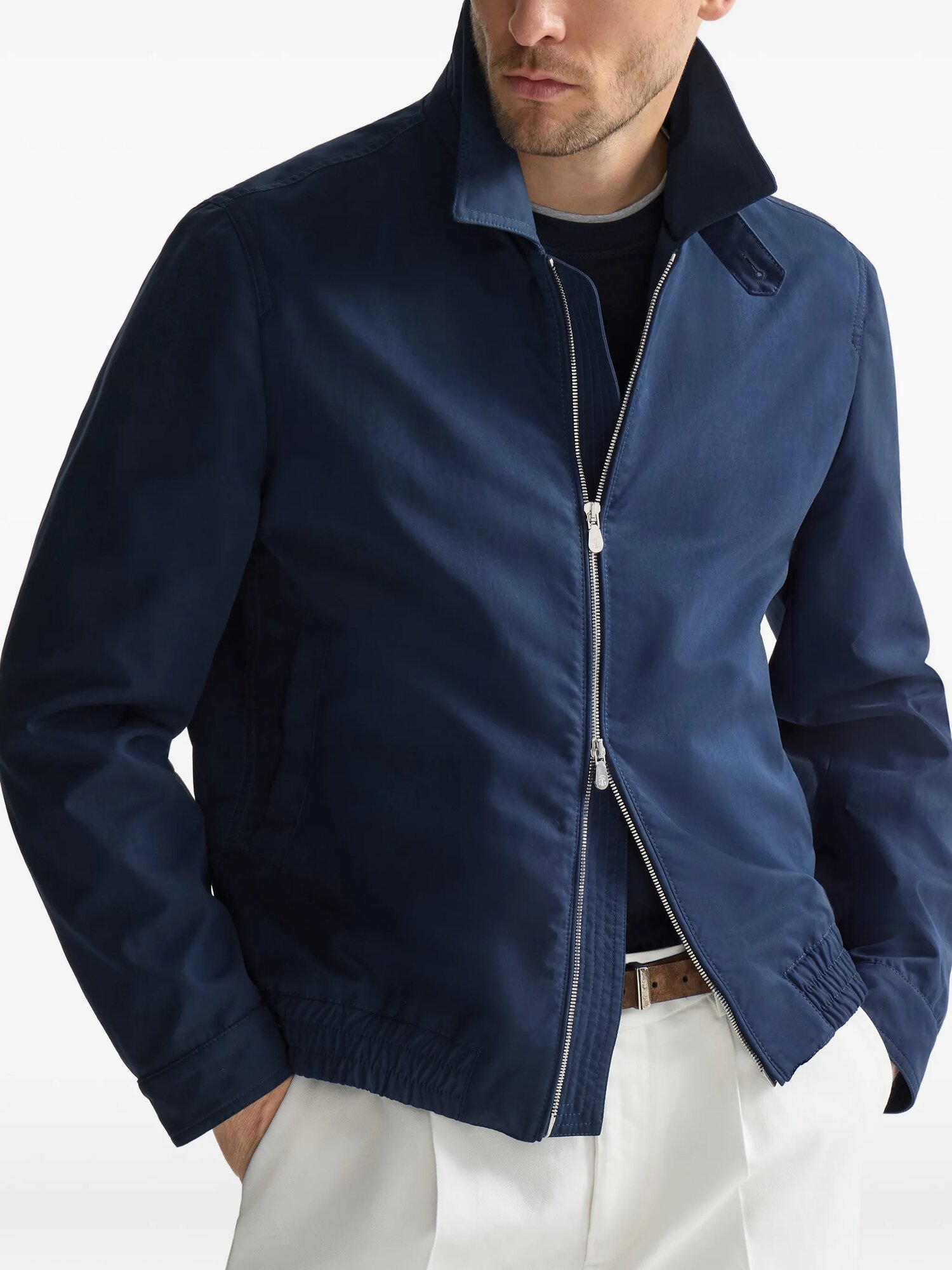 Куртка BRUNELLO CUCINELLI Water-resistant microfiber outerwear jacket, размер 58 — фото 1