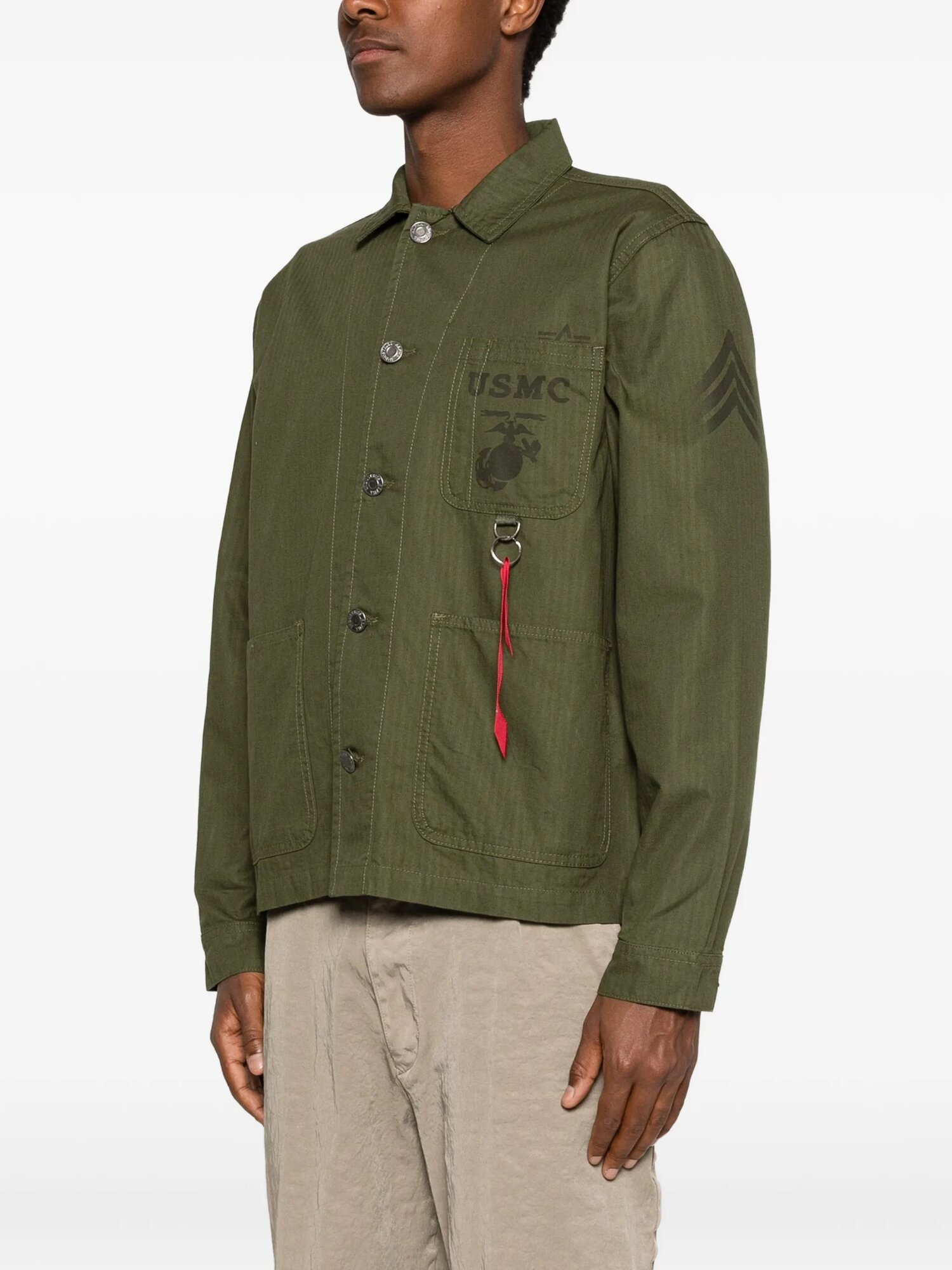 Куртка ALPHA INDUSTRIES P-41 HBT, размер 46, green — фото 1