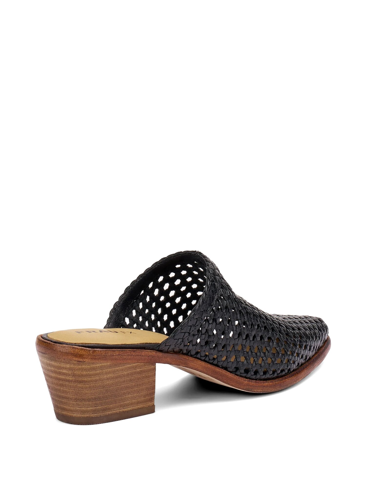 Мюли Frau Hand-woven leather mules, размер 40, black/black — фото 1