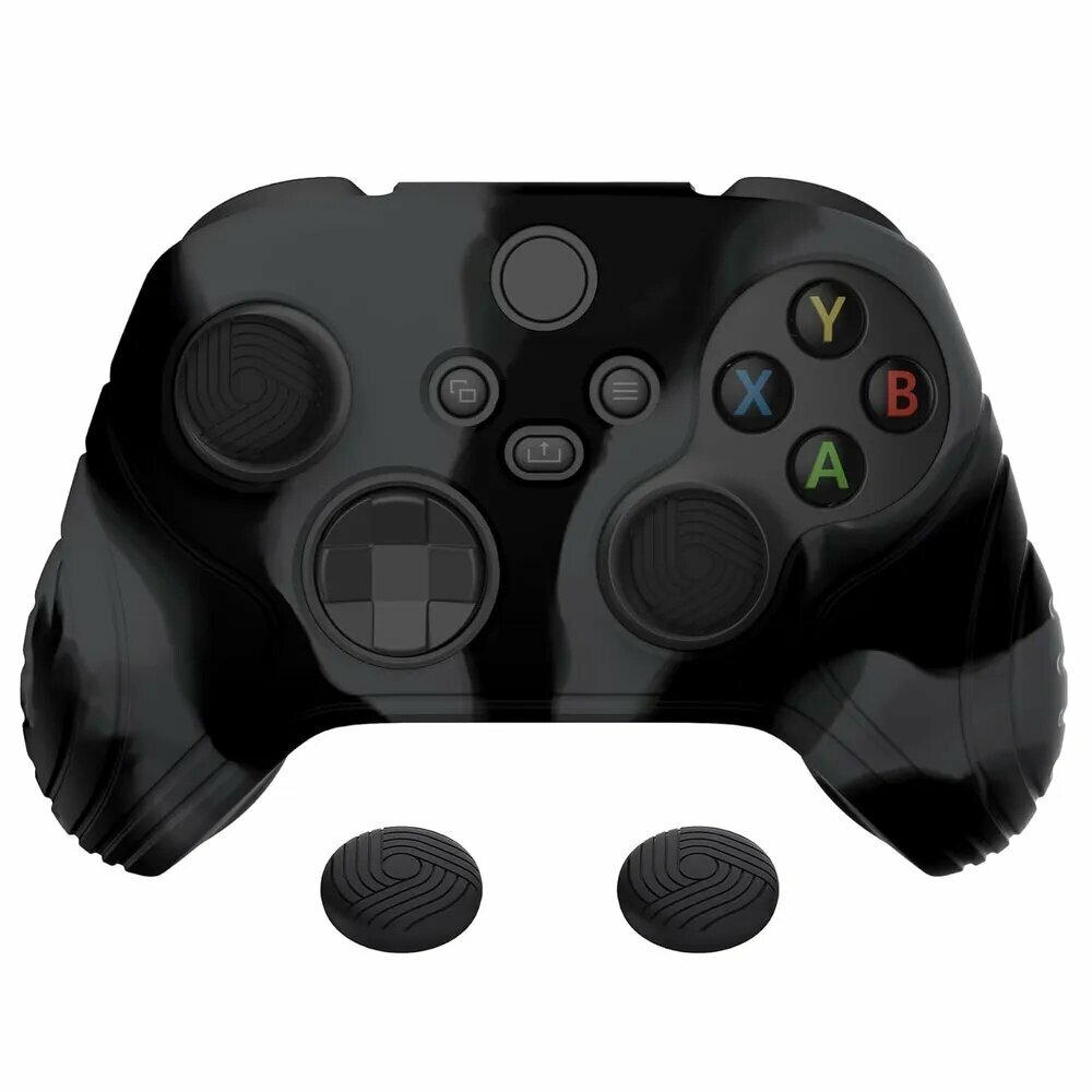 EXtremeRate PlayVital силиконовый чехол Samurai Edition с антискользящим покрытием для контроллера Xbox Series S/X, эргономичная защита с накладками на стики