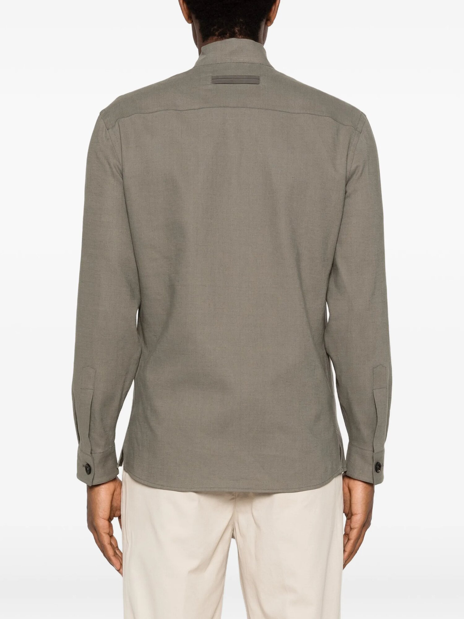 Куртка Ermenegildo Zegna Flap-pockets shirt jacket, размер L, green — фото 1