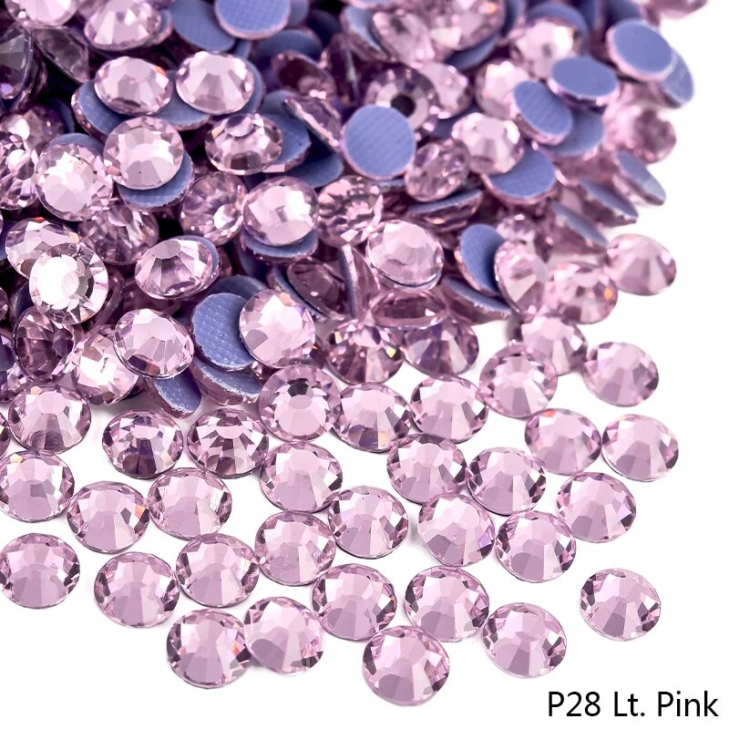 Стразы стеклянные Lt.pink OLeeya SS10-1440шт