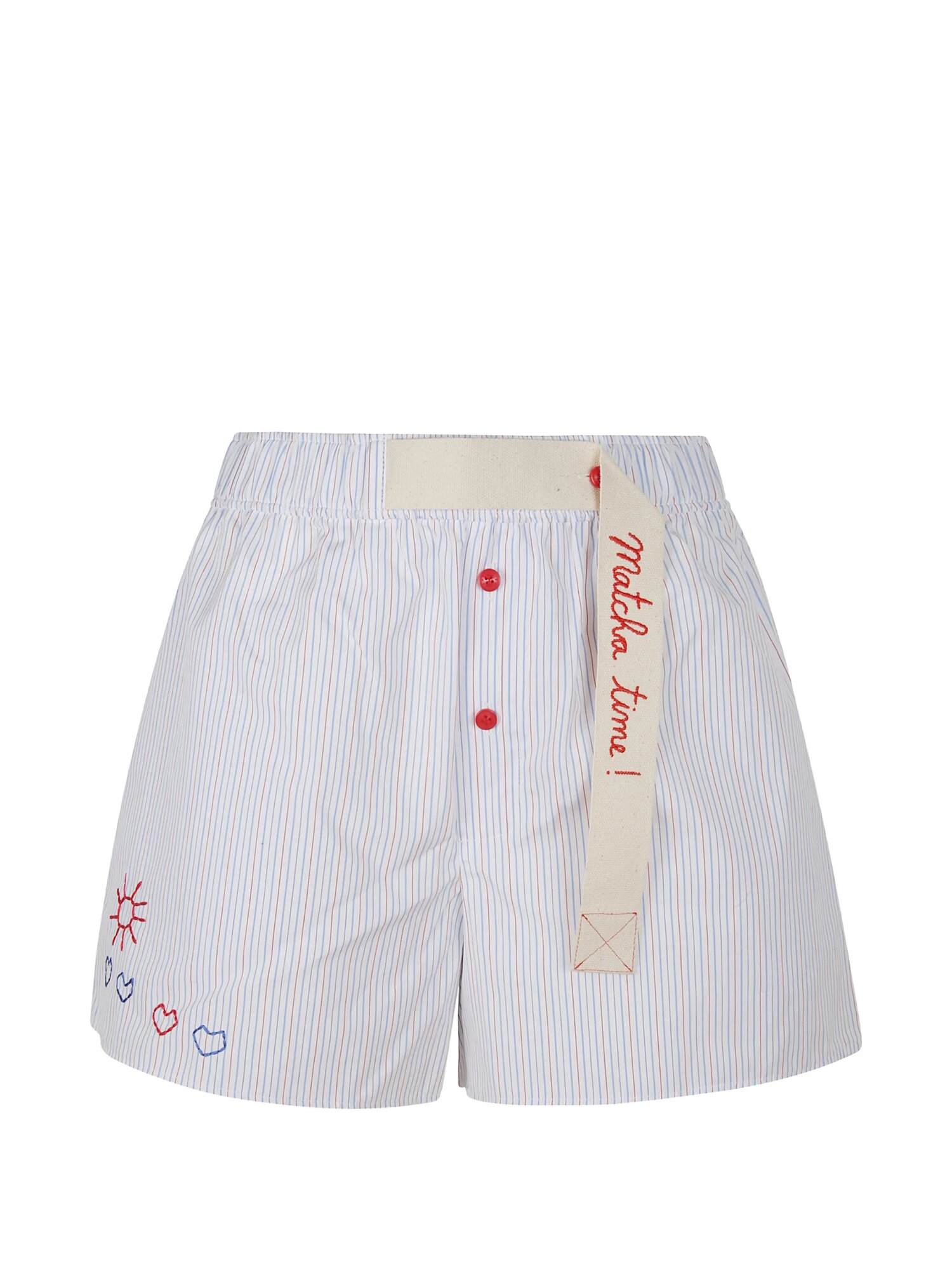 Шорты Embroidered striped mini shorts