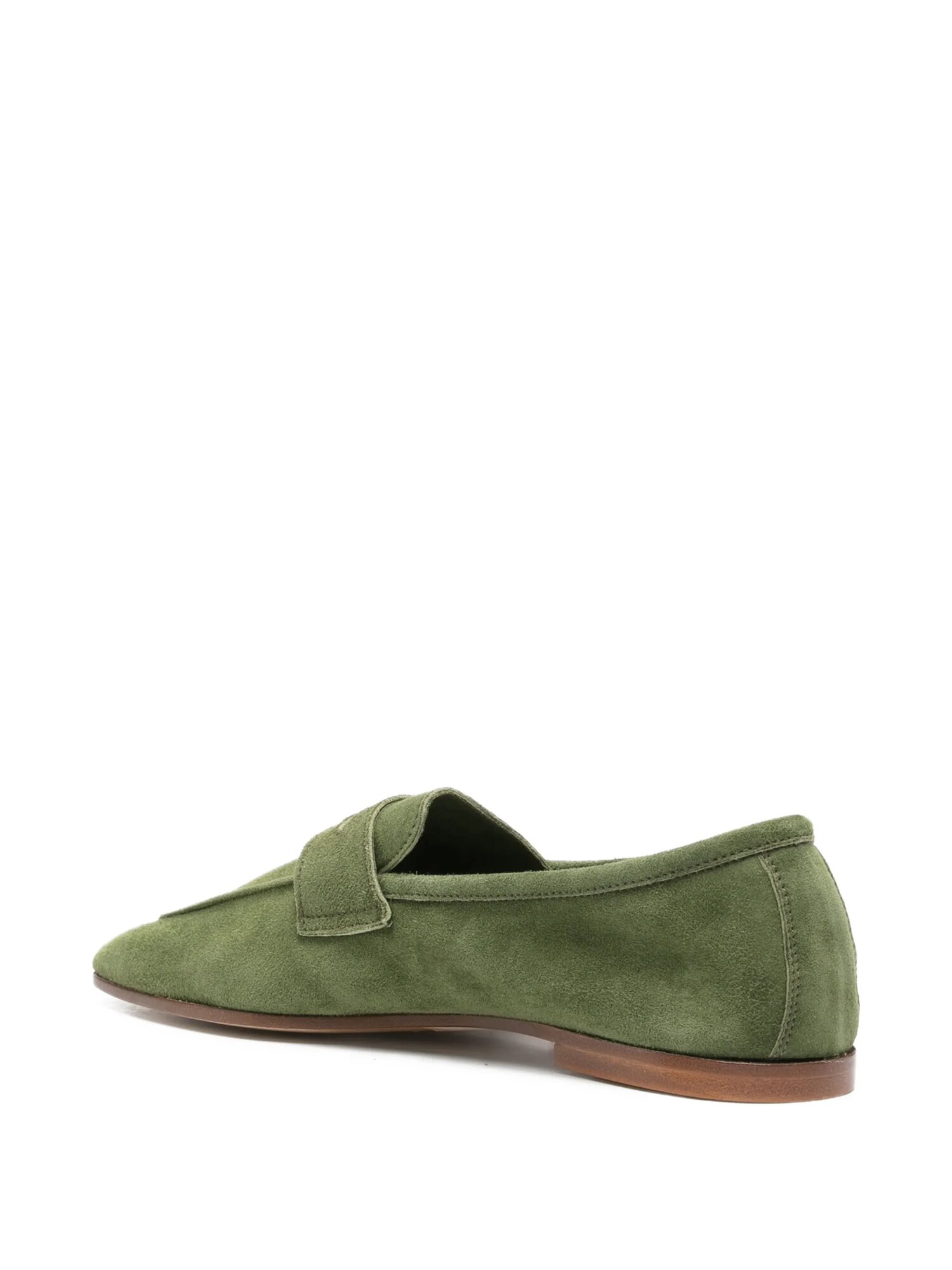 Лоферы SOPHIQUE Square-toe suede loafers, размер 36, green — фото 1