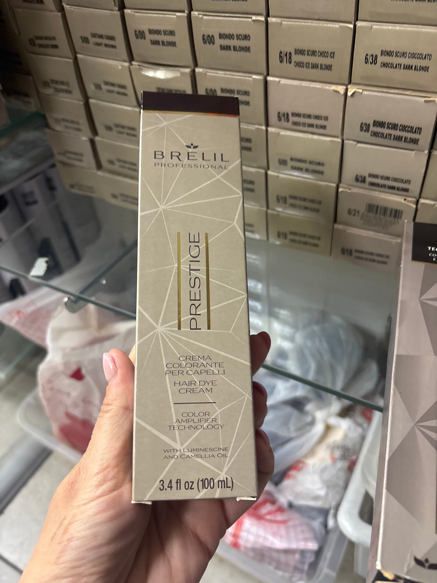 Краска для волос Brelil Colorianne Prestige 8/21 Холодный светлый блондин, 100 мл