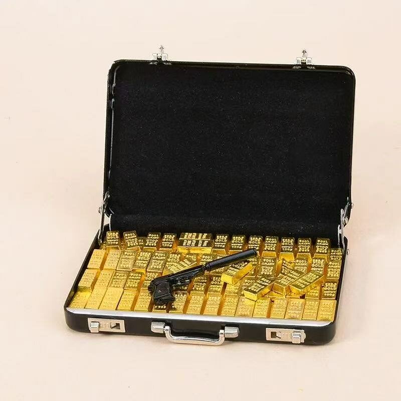Мини чемодан для денег, открытка для денег (including golden props and truth)