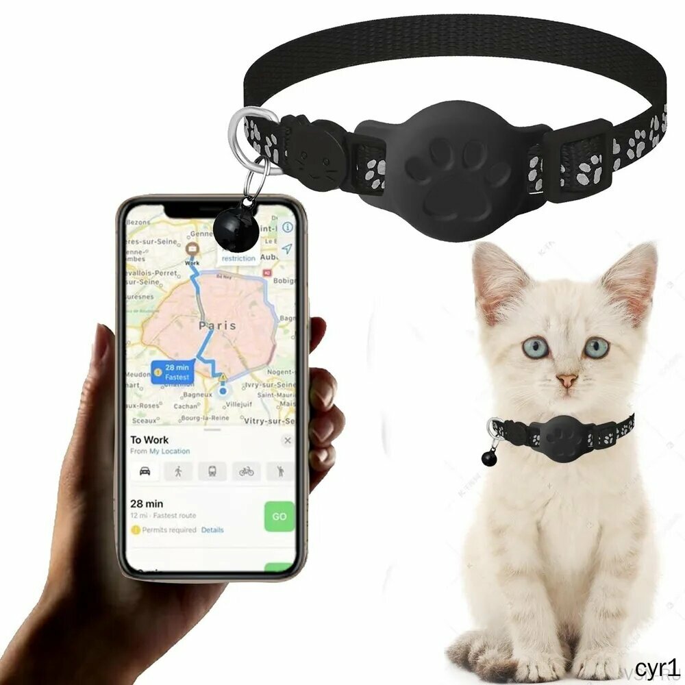 Трекер для кота с сертификацией Google, GPS-ошейник для отслеживания питомца, локатор предметов, интеллектуальная метка поиска, устройство для
