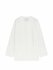 Рубашка Studio Nicholson Collarless patch-pocket shirt, размер 8, бежевый/белый