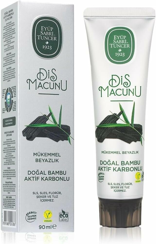 Eyup Sabri Tuncer Natural Bamboo Activated Carbon Toothpaste зубная паста 90 ml