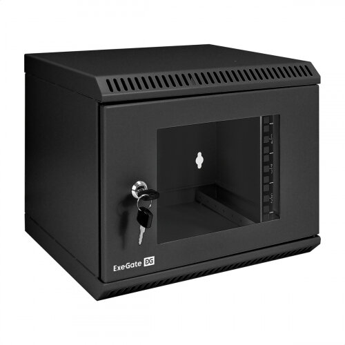 Шкаф телекоммуникационный Exegate EC-WM-6U.280. G. BLACK (EX298624RUS)