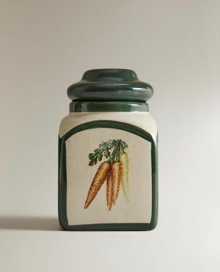 Ароматическая свеча ZARA HOME 3470/705/115 THE GARDEN - аромат Carrot breeze (320 г), зеленый