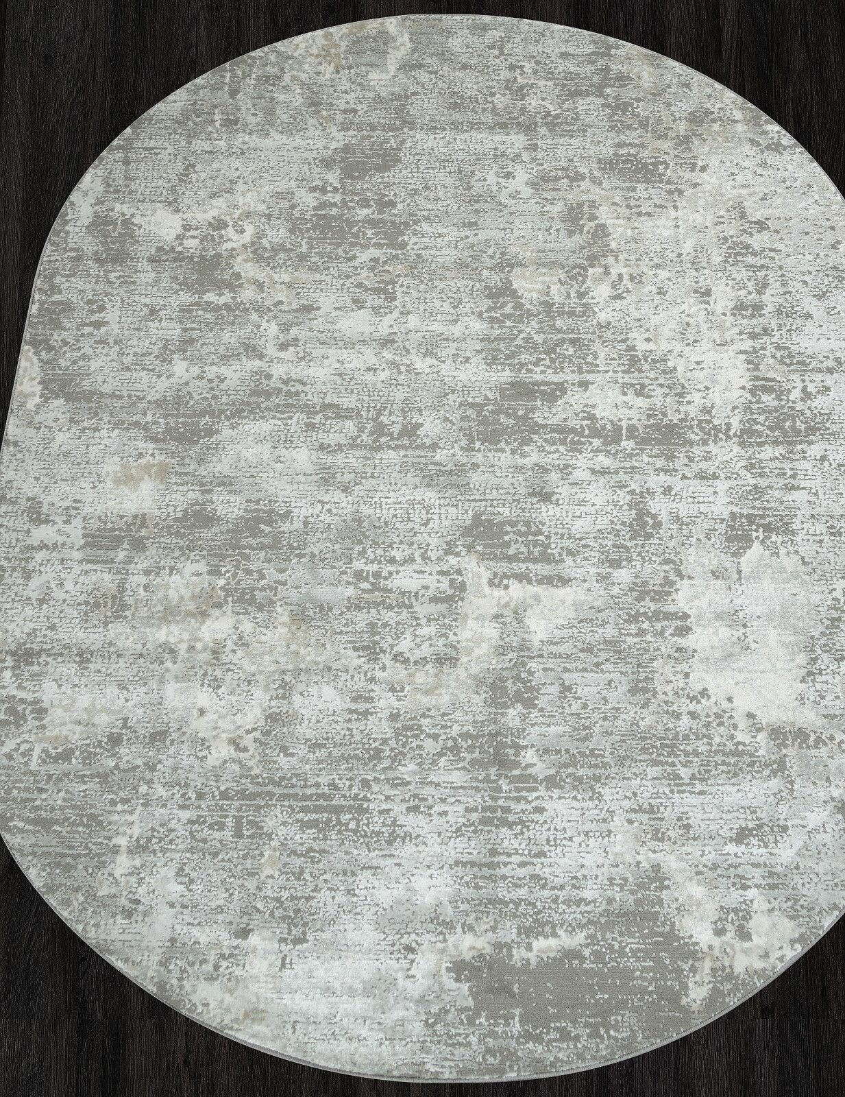 Ковер Современный Овал cream-gray 2.5x3.5м
