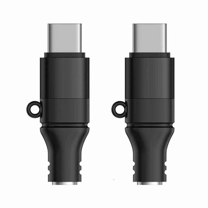 USB-C–мини-джек адаптер, Черный