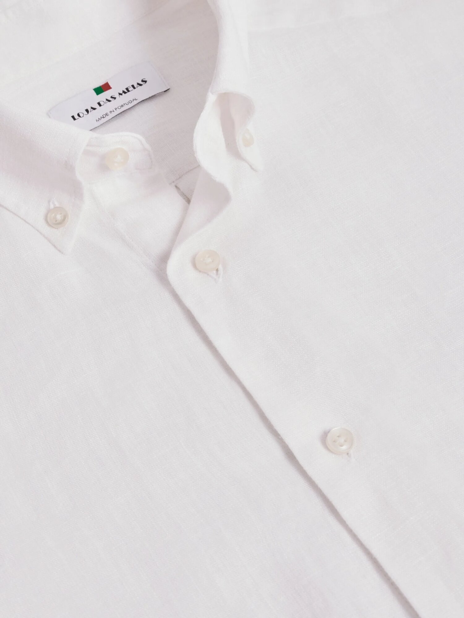 Рубашка LOJA DAS MEIAS Button-down collar shirt, размер L, бежевый/белый — фото 1