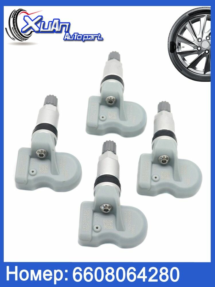 6608064280 TPMS Датчик давления шины 433 МГц Подходит для Geely Atlas COOL Atlas L Atlas Galaxy E5/L6/L7 Geometry A/C/E/G6/M6 Jiaji L OKAVANGO Preface L Preface, Подходит для Lynk & Co 900 EM-P Z20
