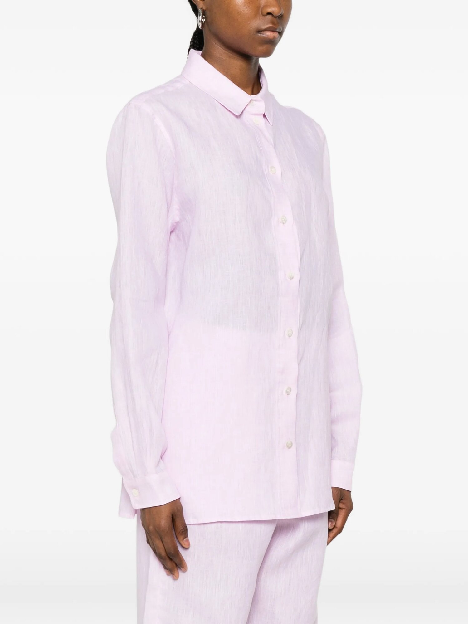 Рубашка Rivieras Button-up long-sleeve shirt, размер 46, розовый — фото 1