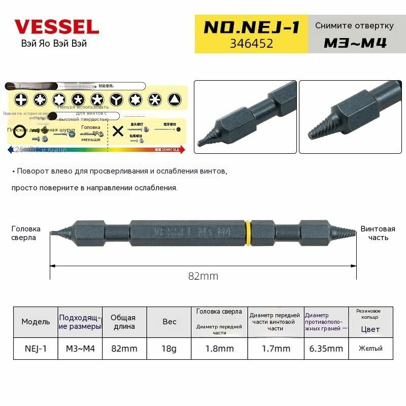 Японский Vessel использует скользящие нити для удаления нити NEJ - 1 один подходит для M3 M4