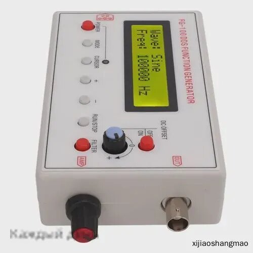 FG-100 DDS Function Generator 1Hz-500kHz Signal Generator Digital Frequency Meter 100MHz, частотные преобразователи