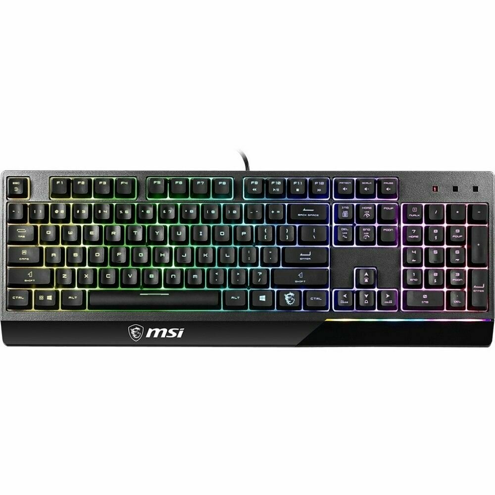 Клавиатура MSI проводная GK30 RU черная USB Multimedia for
