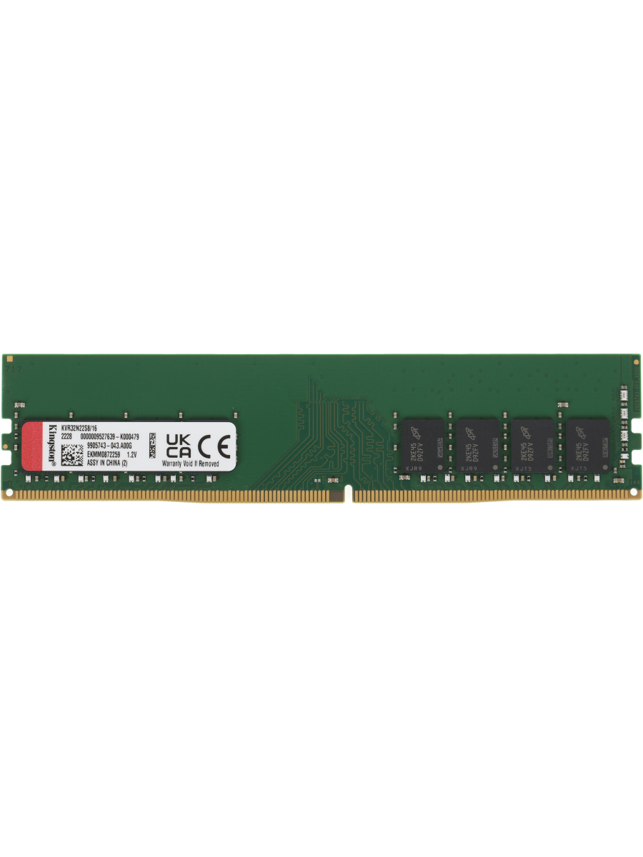 Память DDR4 16GB 3200MHz Kingston KVR32N22S8/16 Valueram RTL PC4-25600 CL22 DIMM 288-pin 1.2В single rank RTL