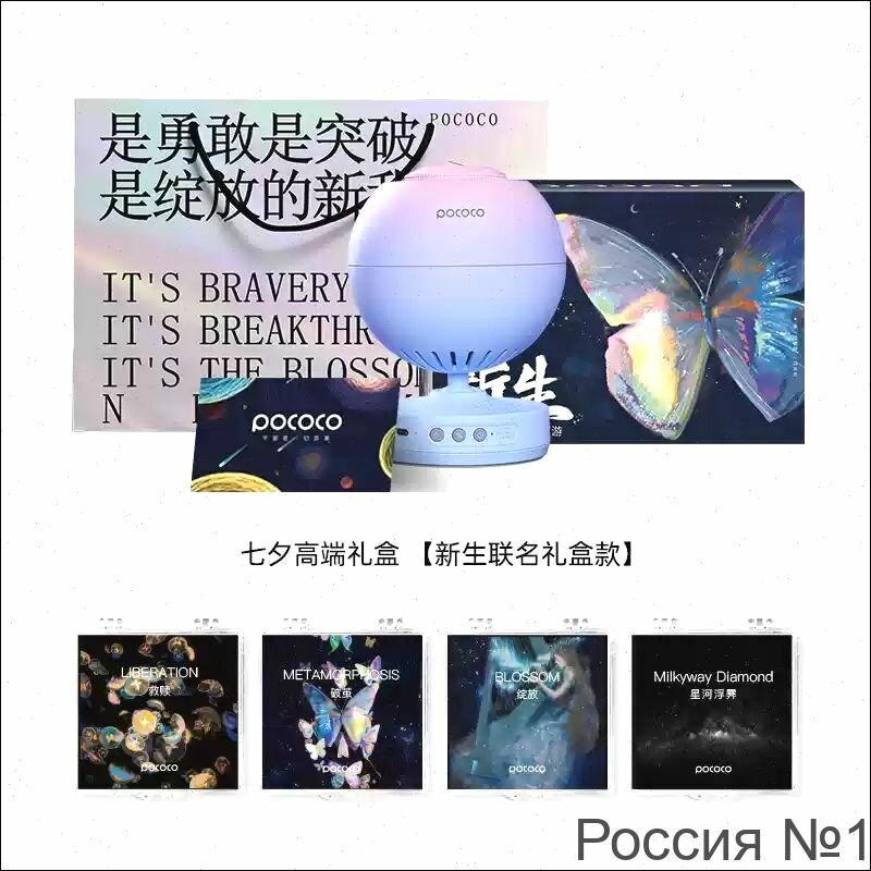 POCOCO Гобо-проектор, голубой, розовый