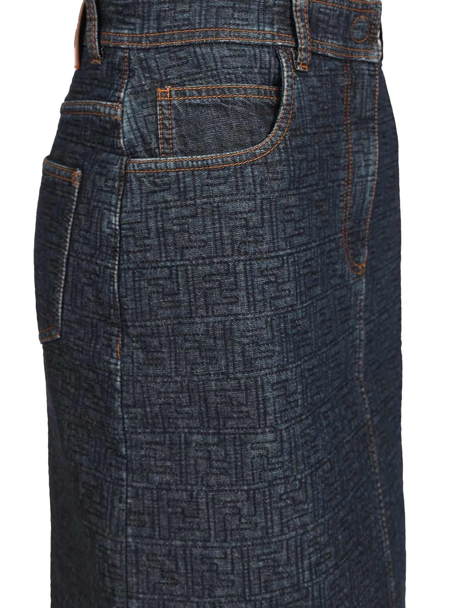 Юбка FENDI FF, размер 44, blue — фото 1