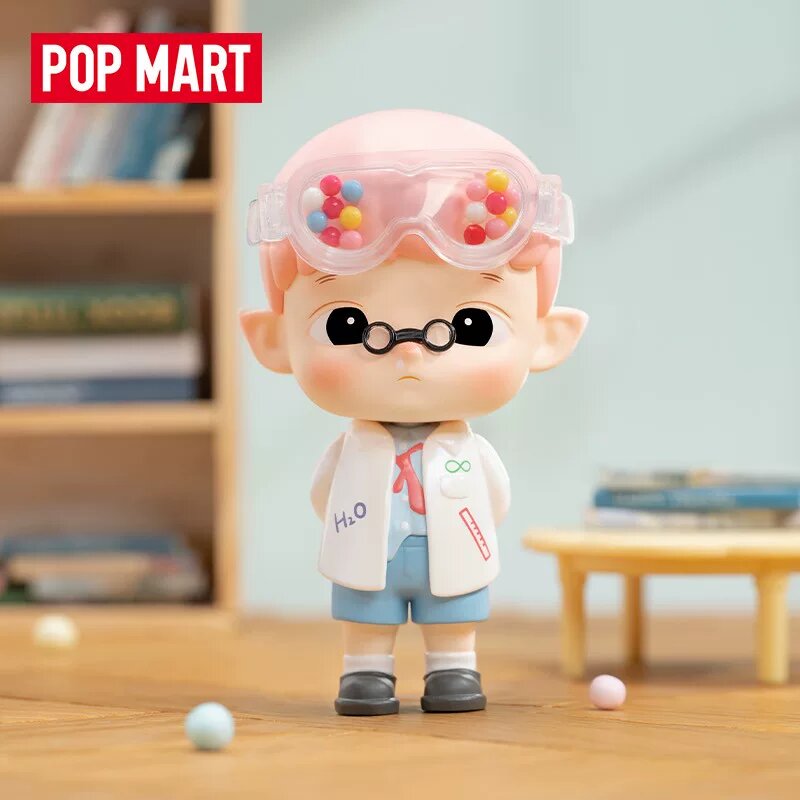 POP MART HACIPUPU Little Heroes Фигурка Слепой Бокс Игрушка - Ученый Коллекционная Мини-Фигурка, 12см, Нераспечатанная