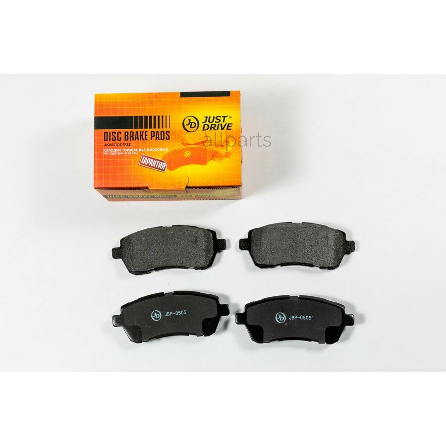 JUST DRIVE JBP0505 Колодки тормозные дисковые, передние (с антискрипной пластиной)