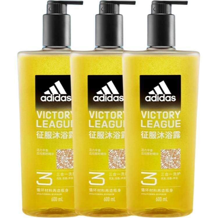 Гель для душа мужской Adidas Victory League, 600 мл, Conquer 600ml*3
