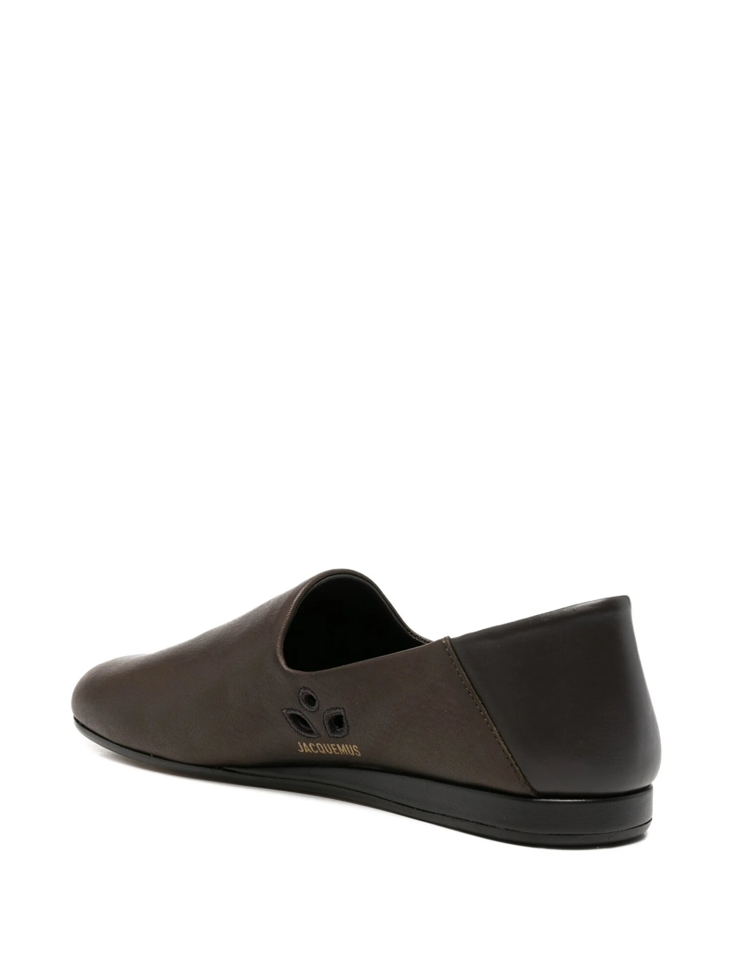 Лоферы Jacquemus Logo-print loafers, размер 40, коричневый — фото 1