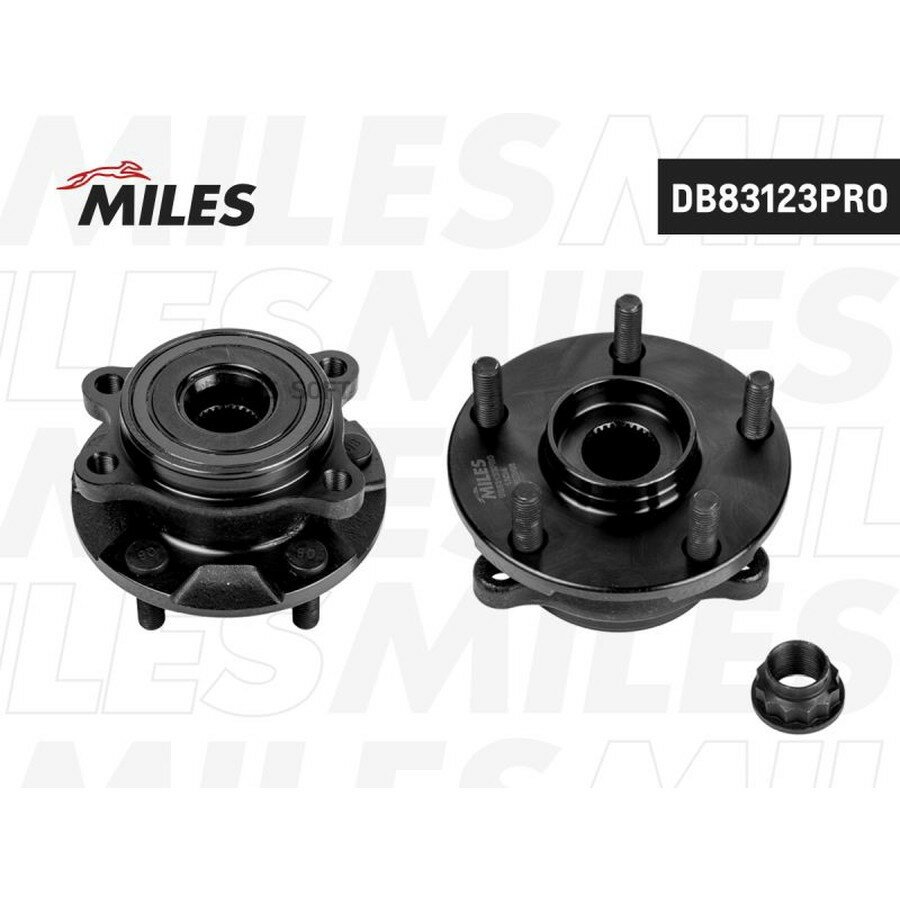 MILES DB83123PRO Ступица с подшипником передняя +ABS TOYOTA AURIS I/AVENSIS III T270/COROLLA X/RAV4 IV 06-. ()