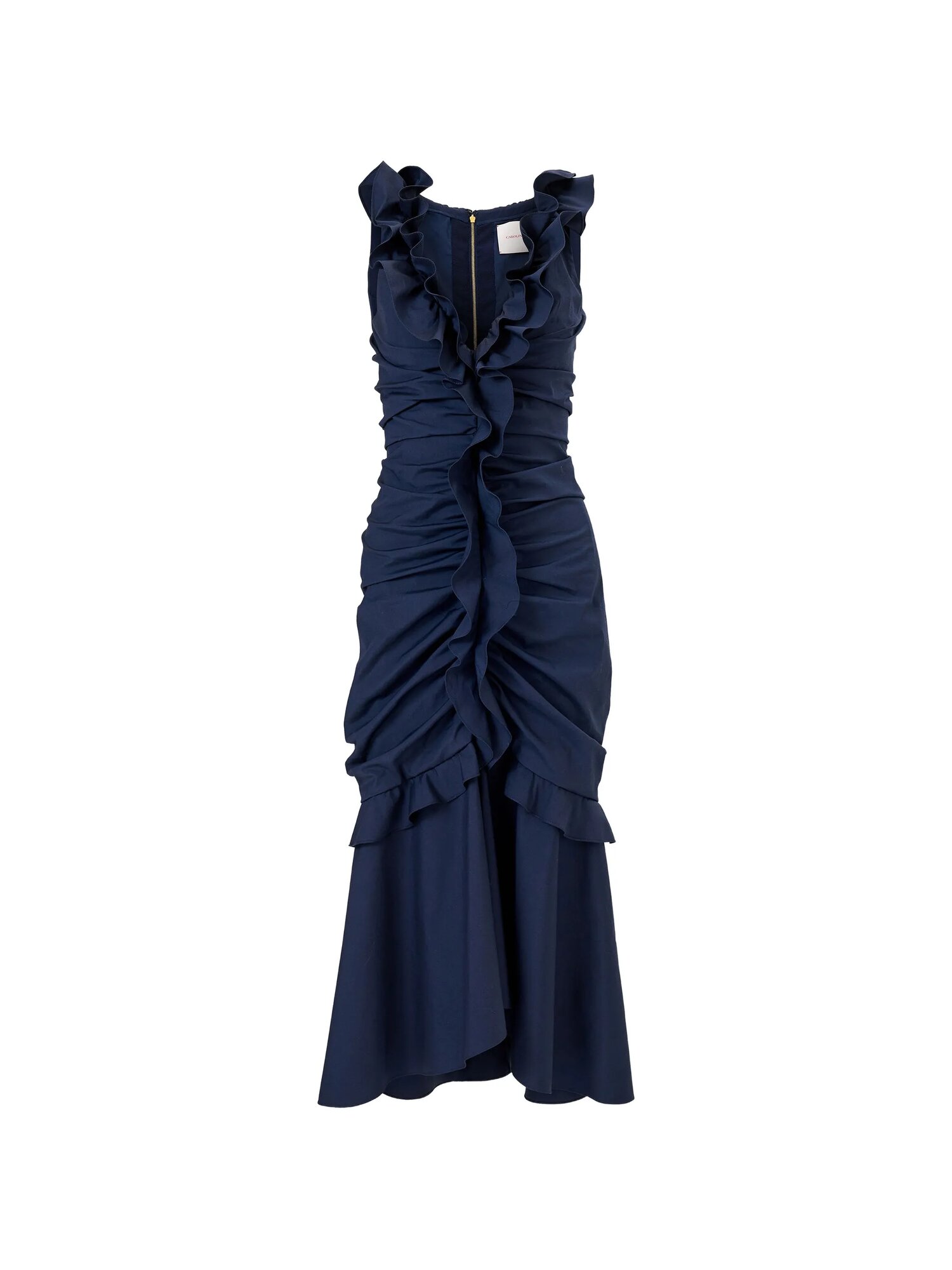 Платье Ruched midi dress with ruffles