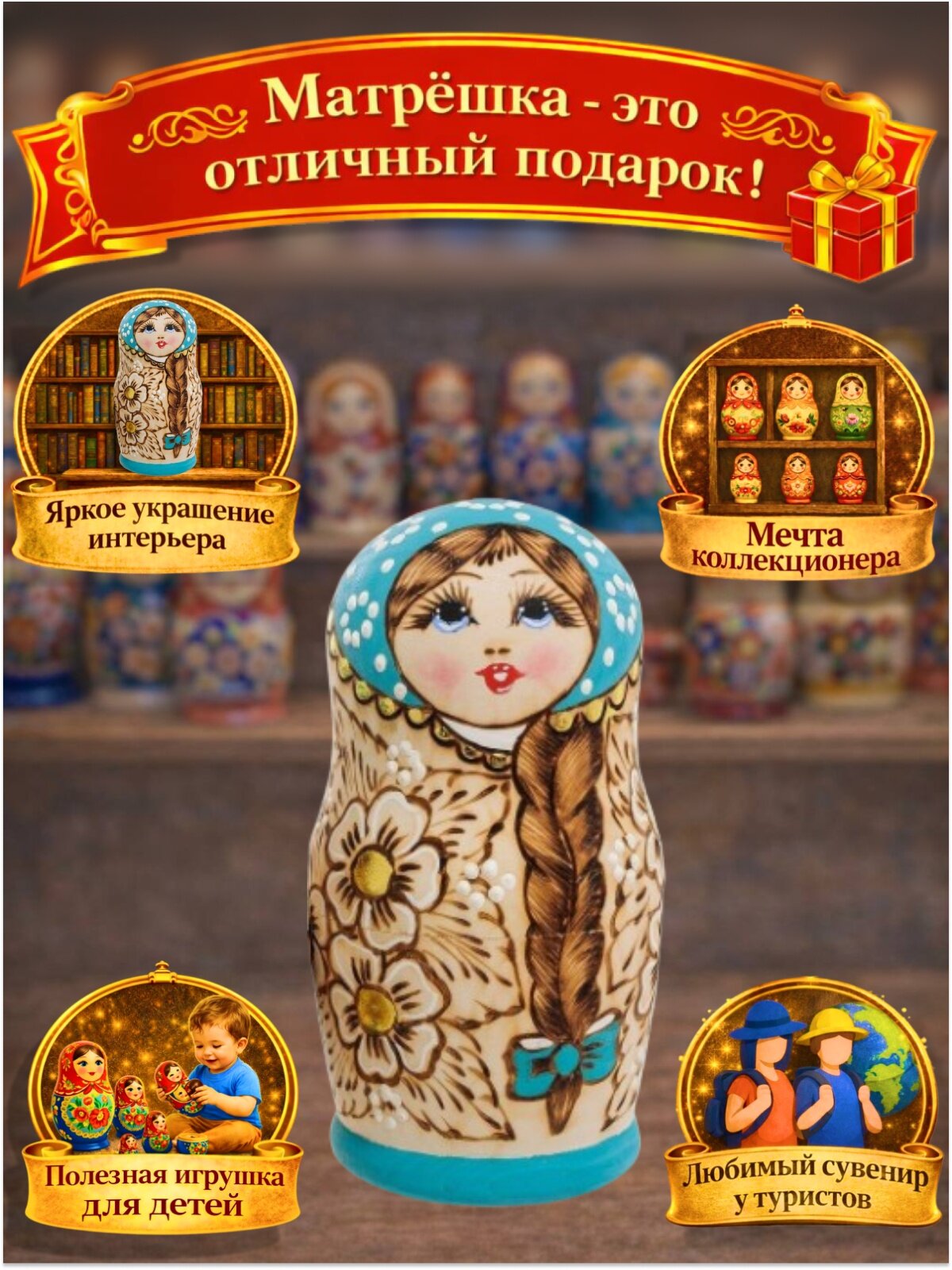 Матрешка Нина — фото 1