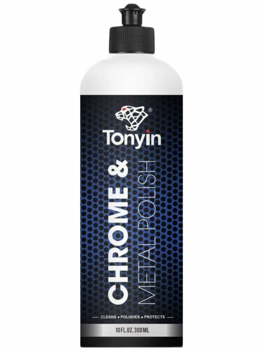 TX10 Полироль автомобильная для металла CHROME & METAL POLISH TONYIN, 300 мл.