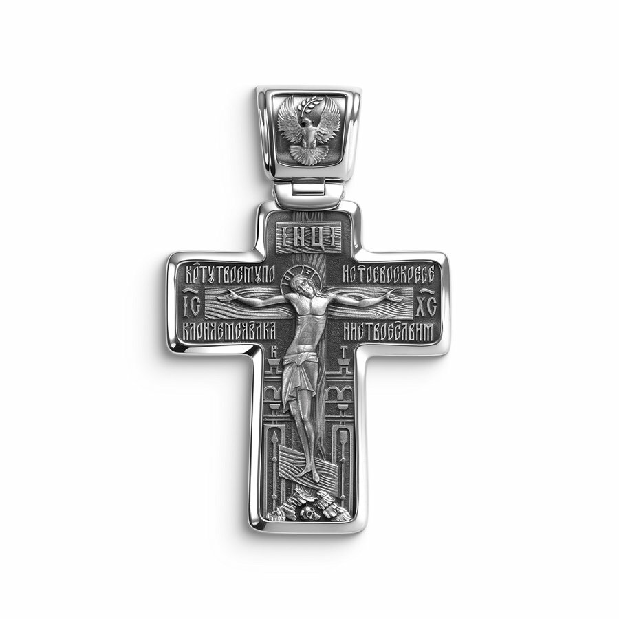 Подвеска, серебро, 925 проба, оксидирование
