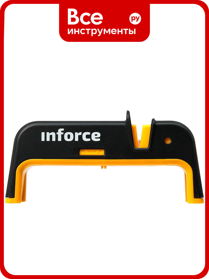 Точилка для топоров Inforce 06-12-07, керамическое лезвие, прочный пластик, механическое действие, черно‑желтый
