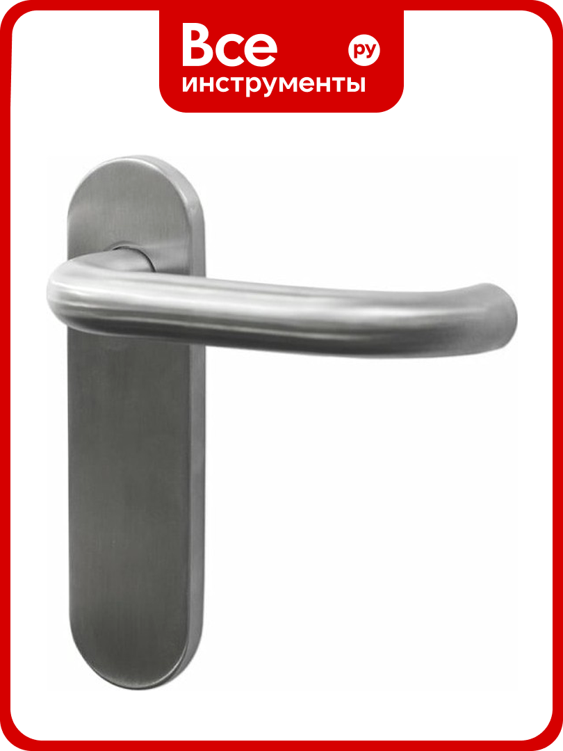 Гарнитур DOORLOCK DL 038KP/F UG U-form Rt нерж. сталь, на короткой накладке без отверстия, шпиндель