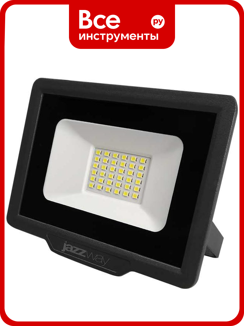 Светодиодный прожектор Jazzway PFL- C3 30Вт (compact) 6500K IP65 закаленное прозрачное стекло 5023567A