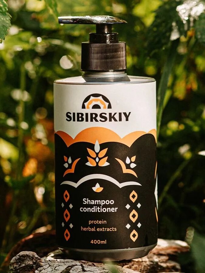 Шампунь и кондиционер для волос с протеинами пшеницы, кератином и натуральным бетаином SIBIRSKIY 400 мл