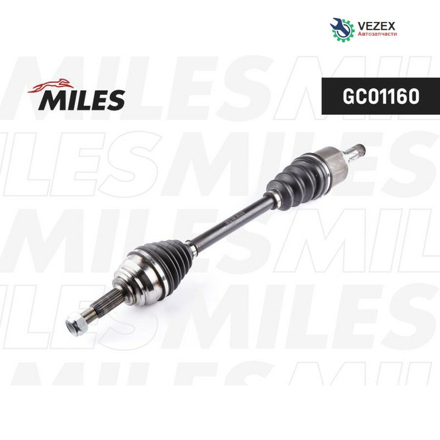 MILES GC01160 Привод в сборе левый RENAULT LOGAN MCV/LADA LARGUS (GKN 305362)