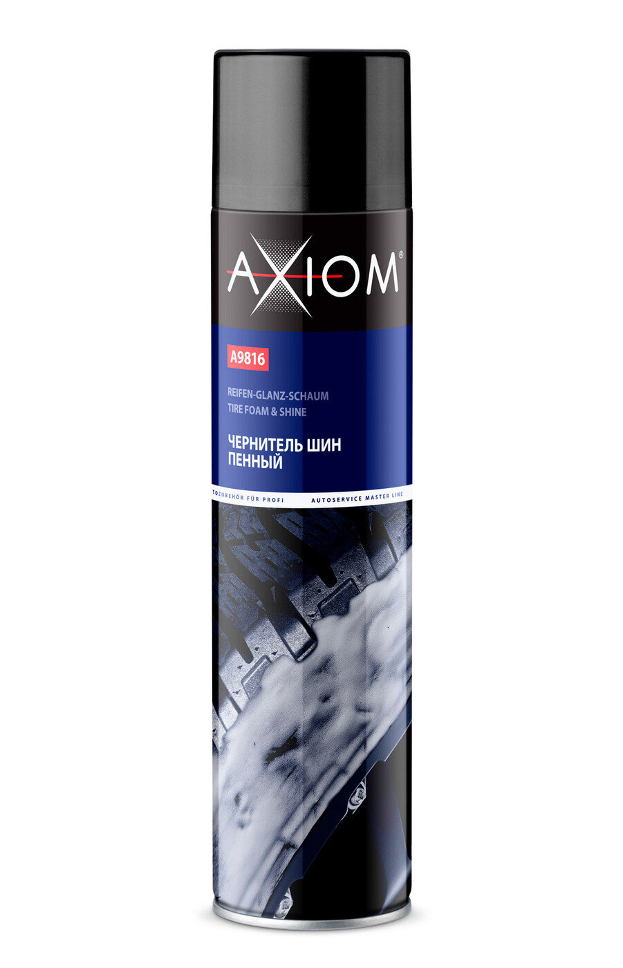 AXIOM Чернитель шин пенный, 800 мл.