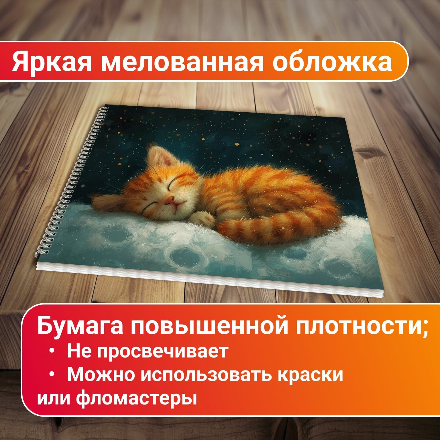 Альбом для рисования Котики — фото 1