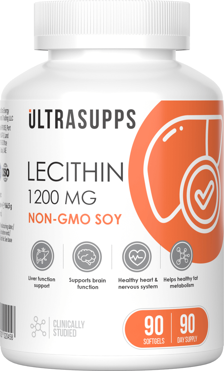 UltraSupps Лецитин 1200 мг 90 шт. Lecithin 1200 mg 90