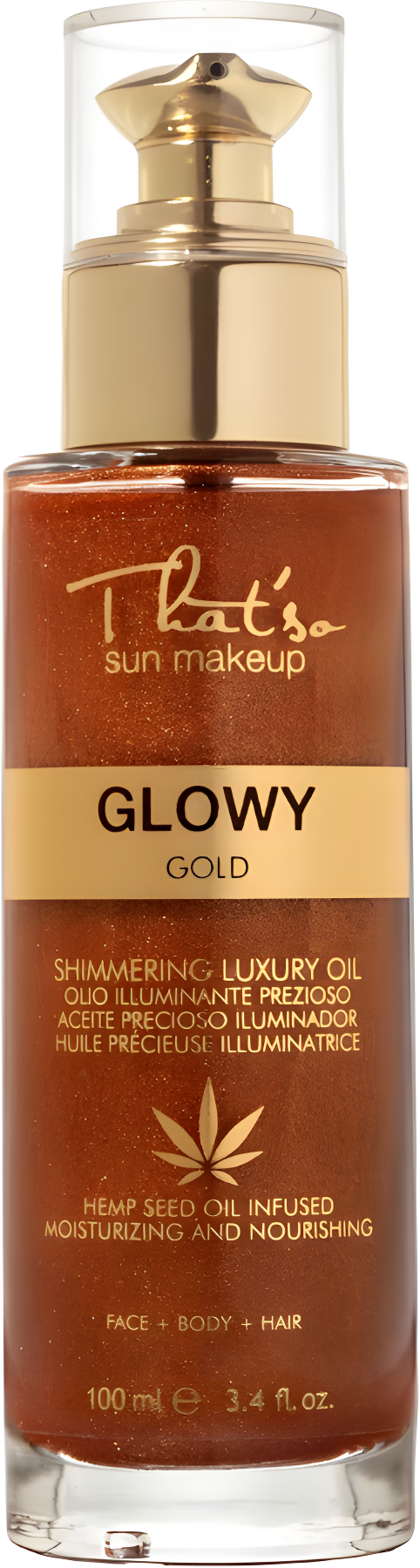 That’so Увлажняющее масло-шиммер "Сияющее золото" Glowy Gold Shimmering Luxury Oil 50ml