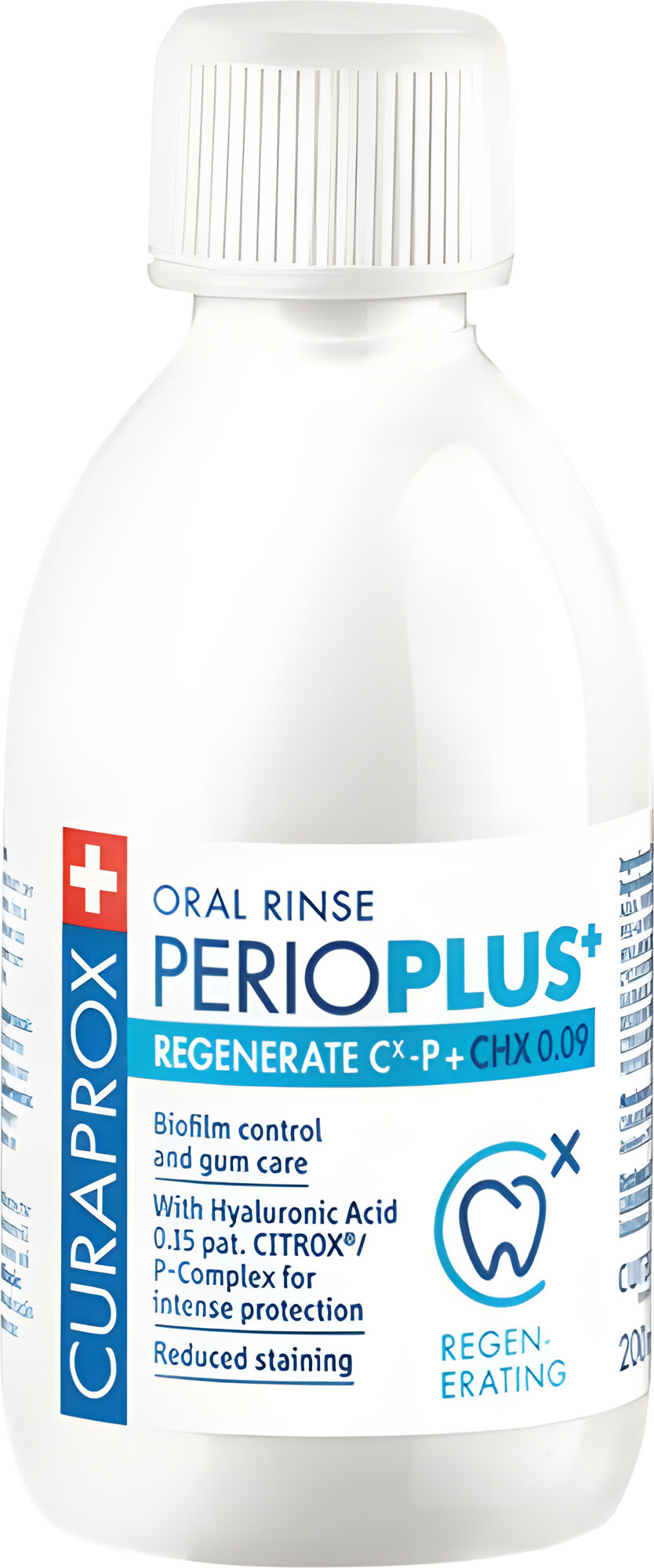 CURAPROX Ополаскиватель Perio Plus Regenerate, хлоргексидин 0,09% + гиалуроновая кислота Oral Rinse Perio Plus Regenerate + CHX 0,09% 30ml