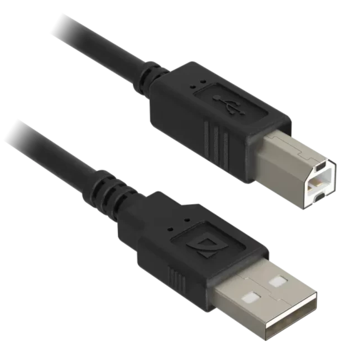 Кабель DEFENDER USB A (M) - USB B (M) 5m никель черный, (87013)