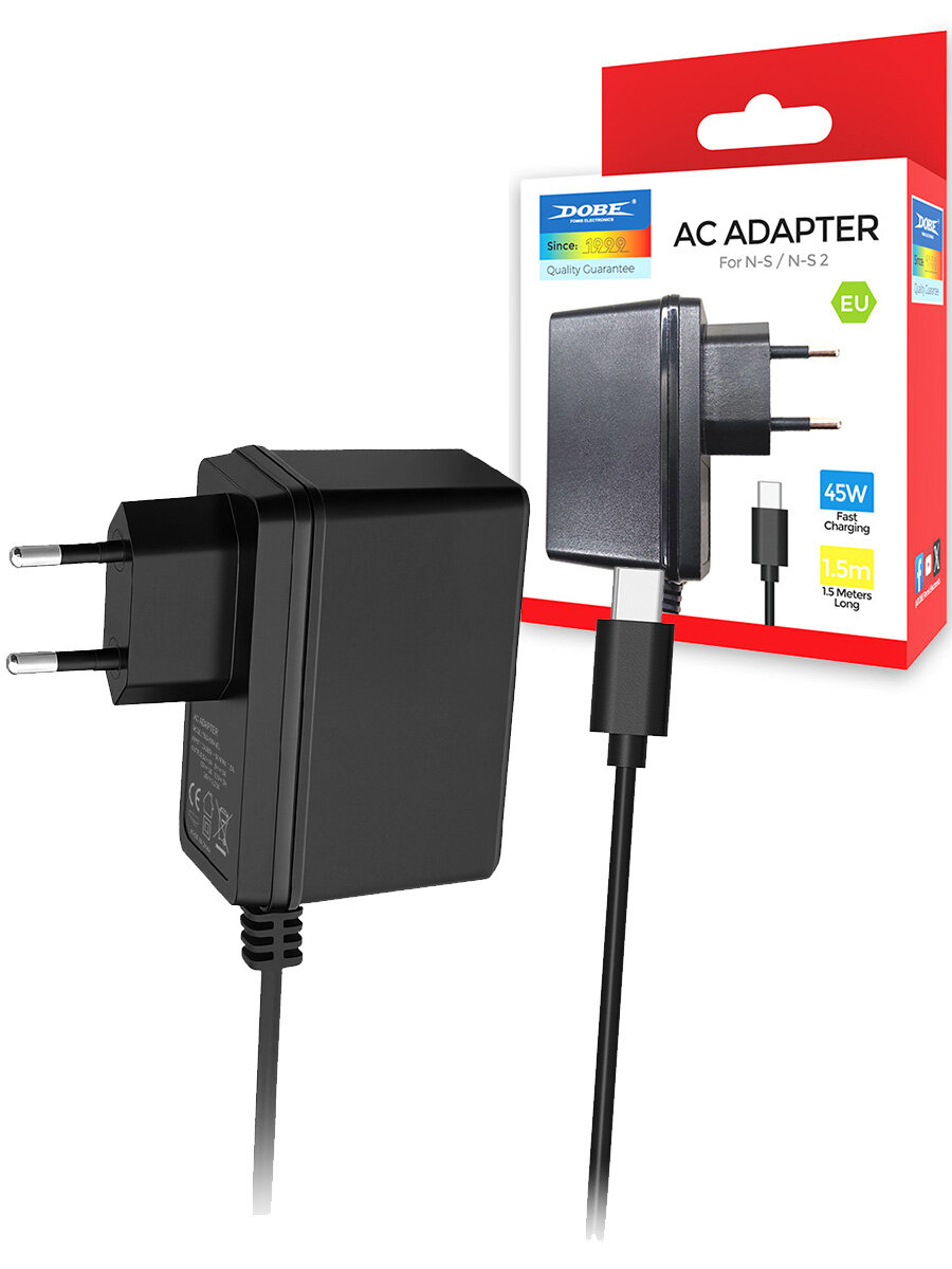 Блок питания AC Adapter для Nintendo Switch 2 (Dobe TNS-869A)