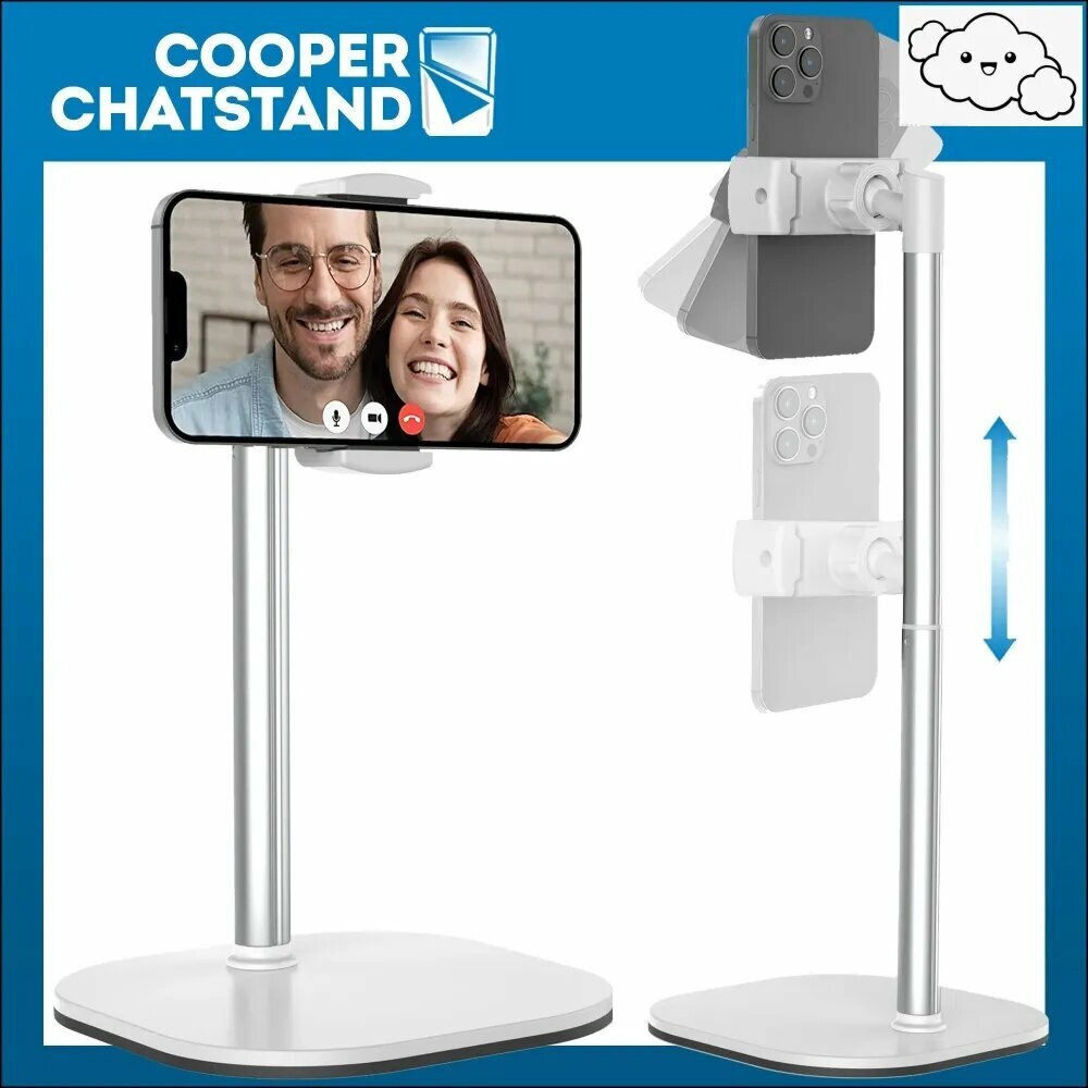 Cooper ChatStand / Подставка для телефона настольная регулируемая с высотой от 24-36 см, умный штатив для телефона, кронштейн и держатель для смартфонов